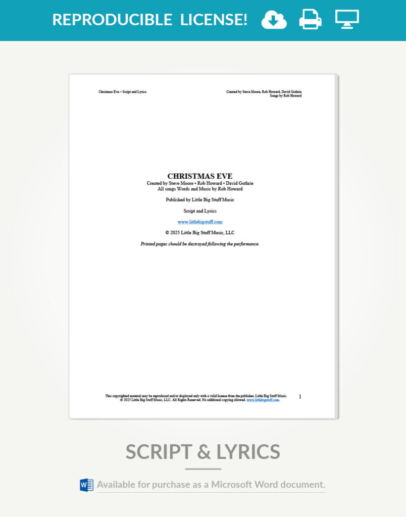 Christmas Eve Reproducible Script & Lyrics – Little Big Stuff